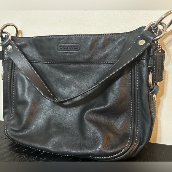 Coach | Bags | Coach Black Leather Zoe Shoulder Bag | Poshmark
